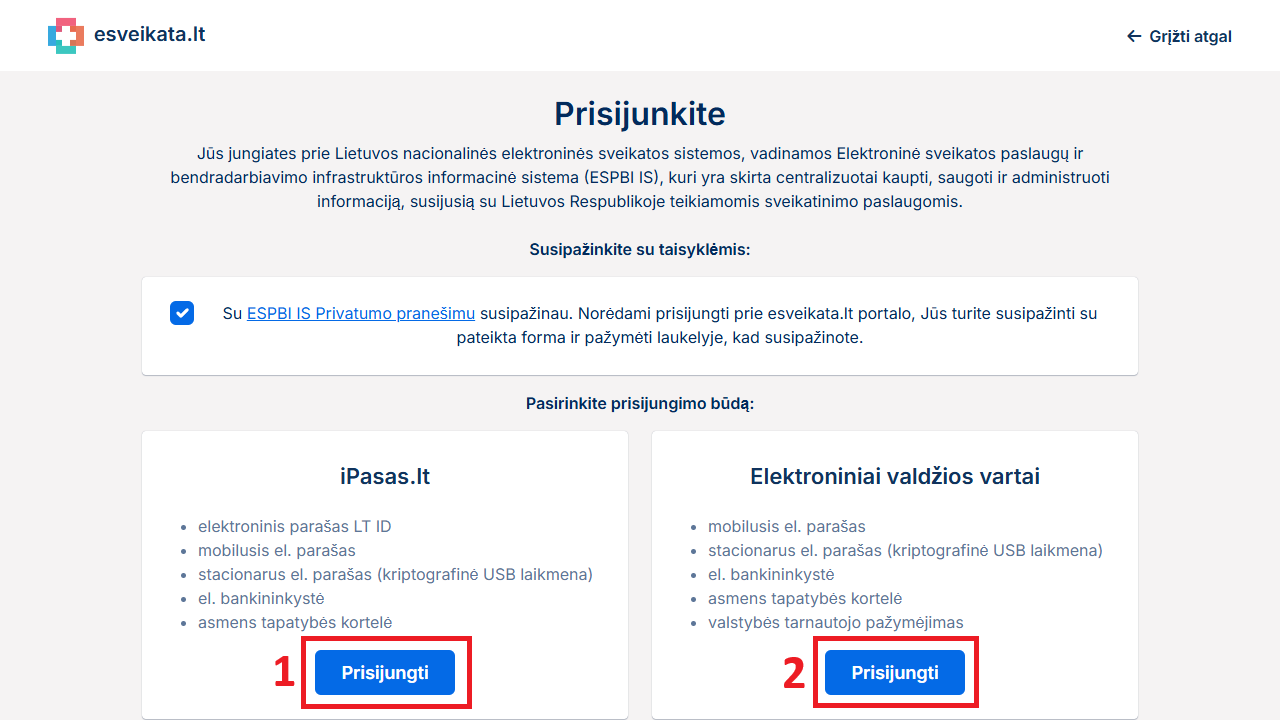 Kursas: E. sveikatos pagrindai | VSSA
