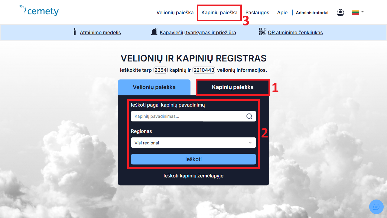 Kursas: Skaitmeninė kapinių paieška | VSSA