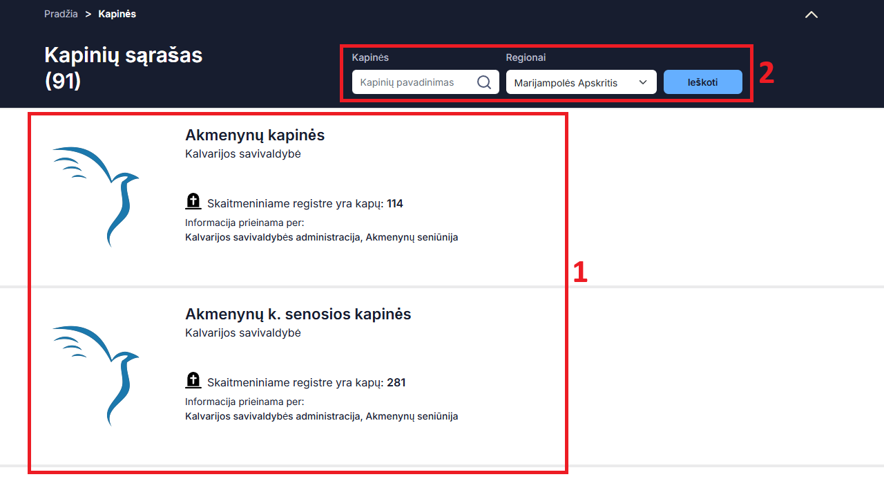 Kursas: Skaitmeninė kapinių paieška | VSSA